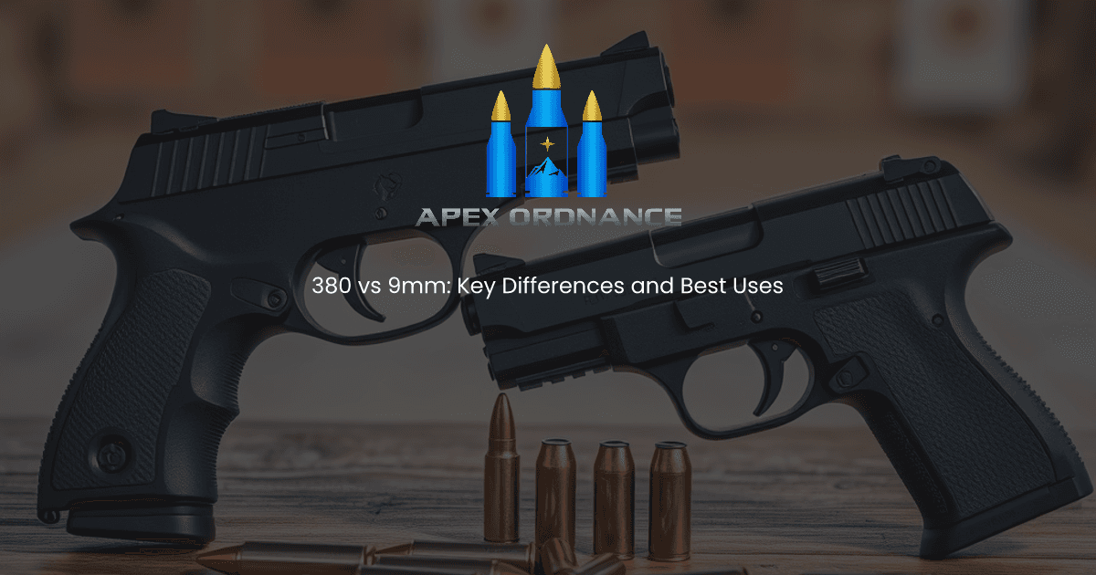 380 vs 9mm: Key Differences and Best Uses