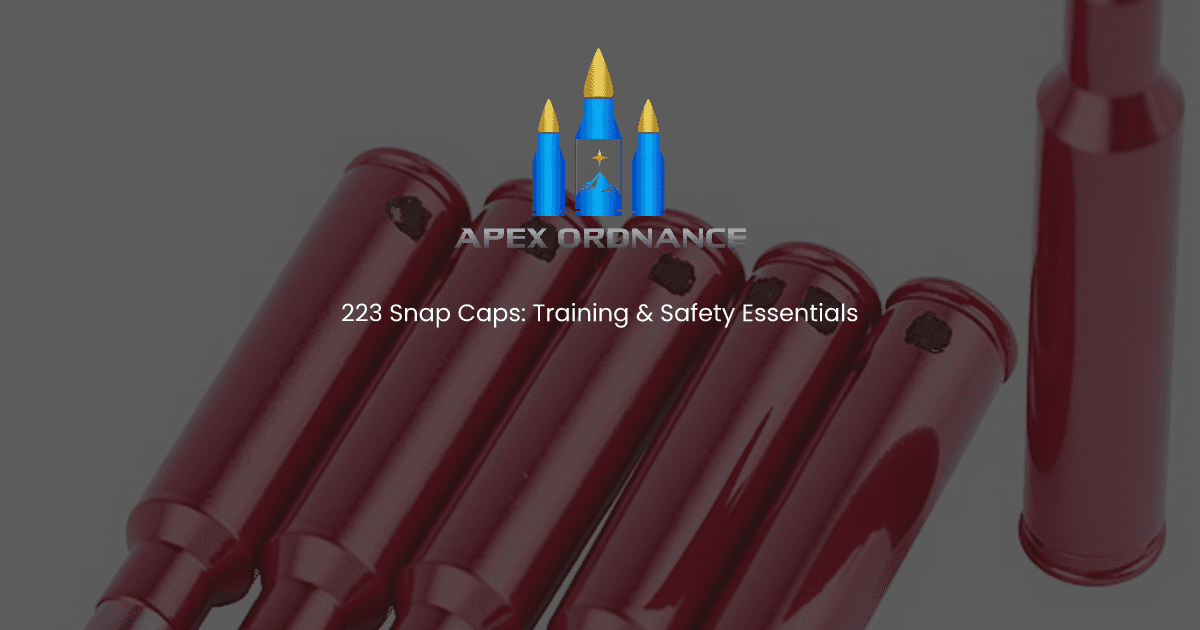 223 Snap Caps: Training & Safety Essentials